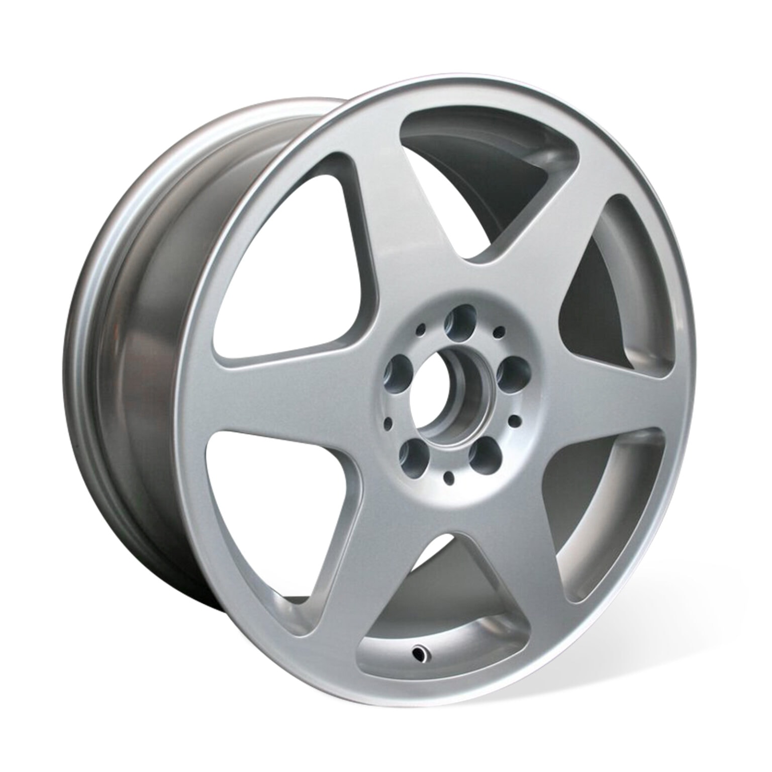 maxilite Alufelge Gullideckel 8×16 ET34 silber glanzgedreht TÜV Mercedes W124, W129, W201, W202 ...